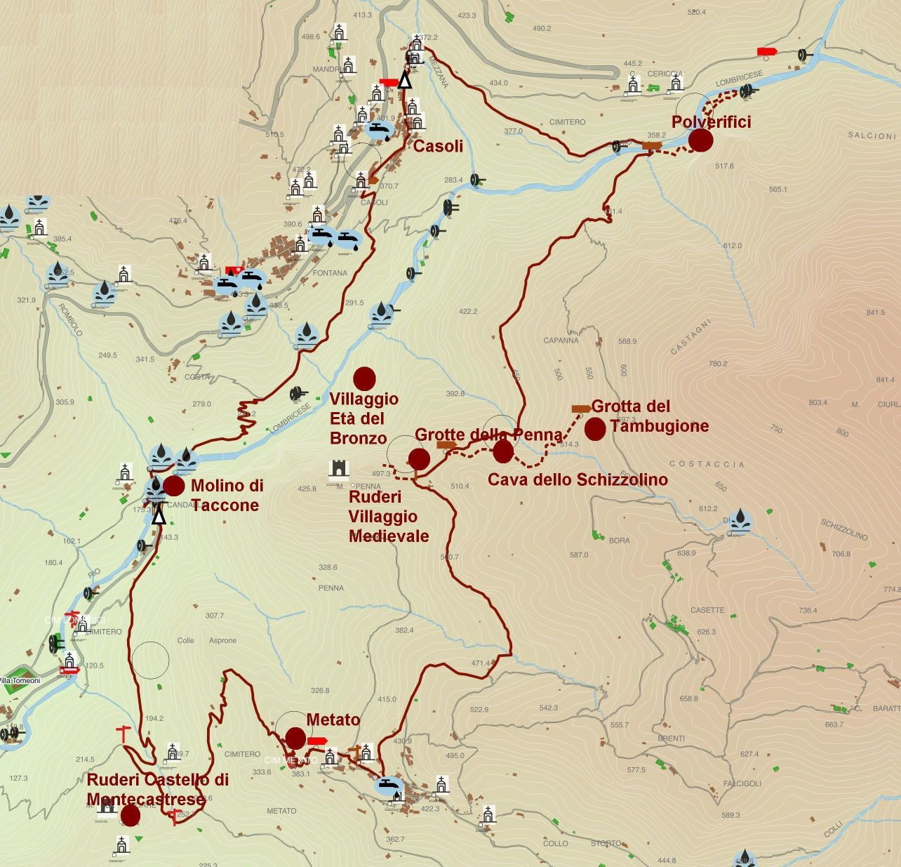 I sentieri di Camaiore Antiqua, gli itinerari trekking della Versilia ...