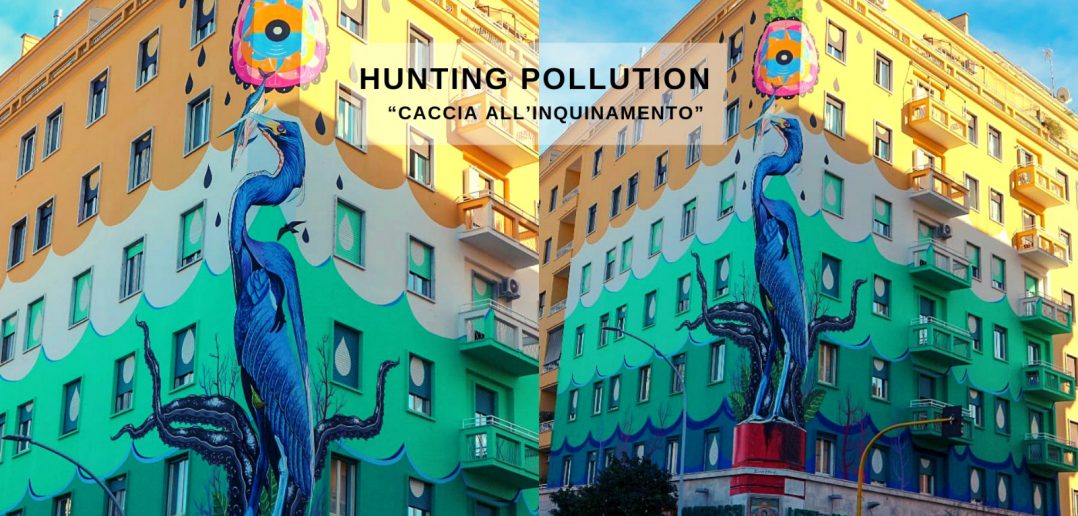 “Caccia all’inquinamento”, il murale ecosostenibile di Roma che ...